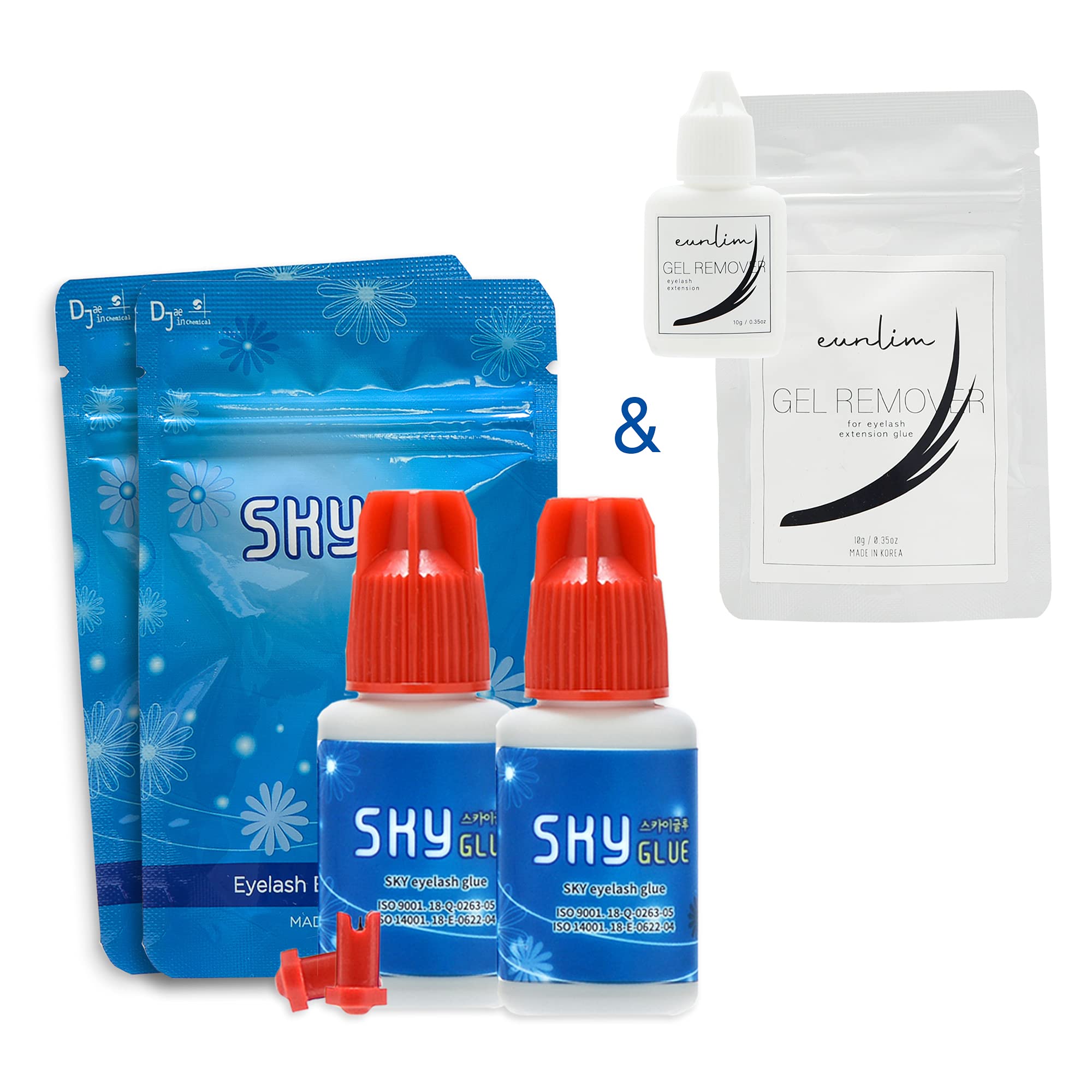 Sky Glue Bottle Eyelash tension Glue, 5ml x2, 5ml x1