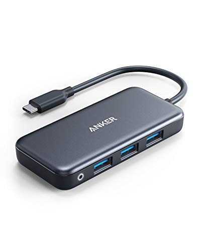 Anker USB C Hub, 5-in-1 USB C Adapter, with SD/TF Card Reader, 3 USB 3.0 Ports, for MacBook Pro 2018/2017/2016, Chromebook, XPS, and More
