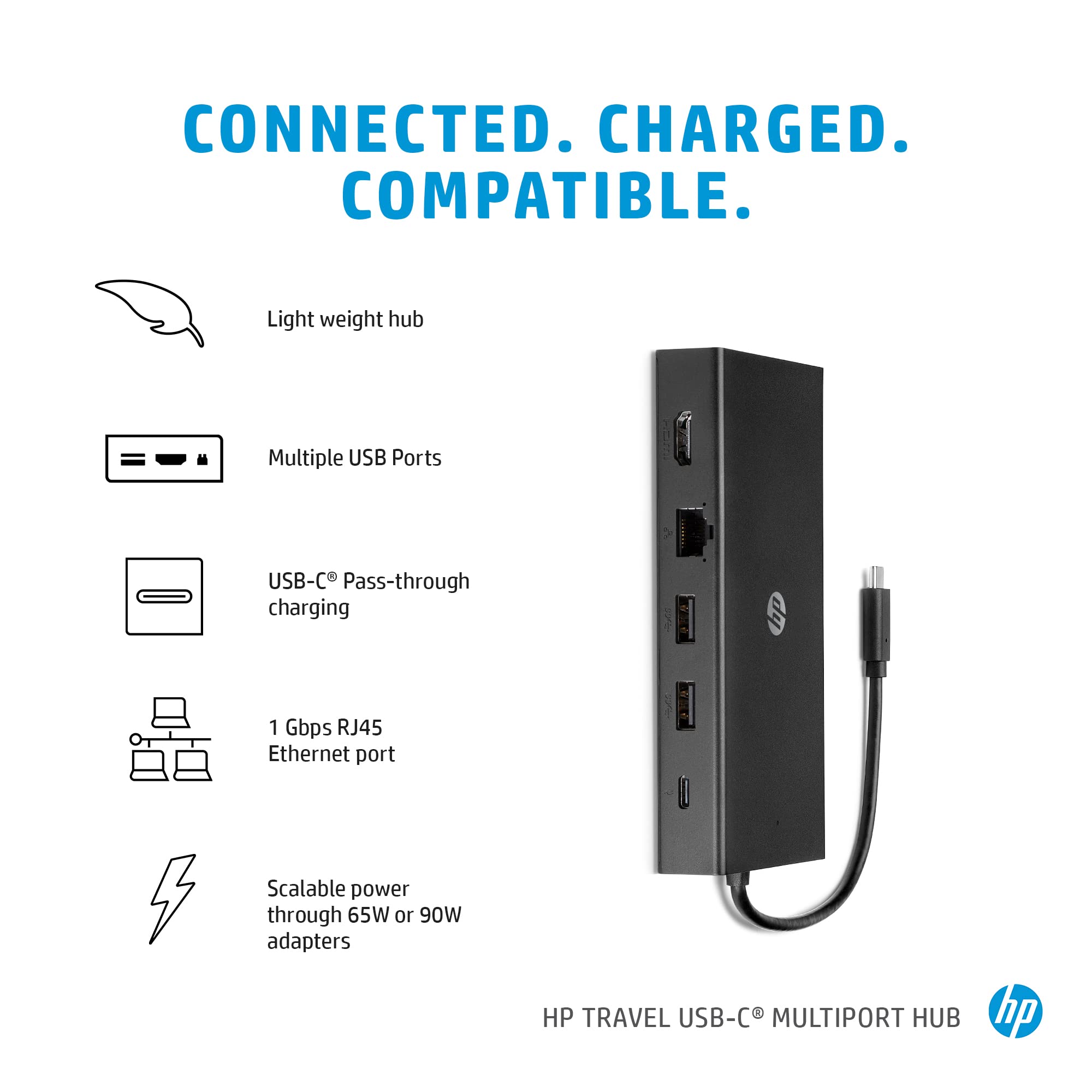 HP Travel USB-C Multi-Port Hub (1C1Y5AA#UUF)