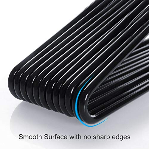 Corodo Pants Hangers, 10 Pack Pants Hangers Non Slip, Space Saving Hangers for Pants, Rubber Coating Short Neck Hangers