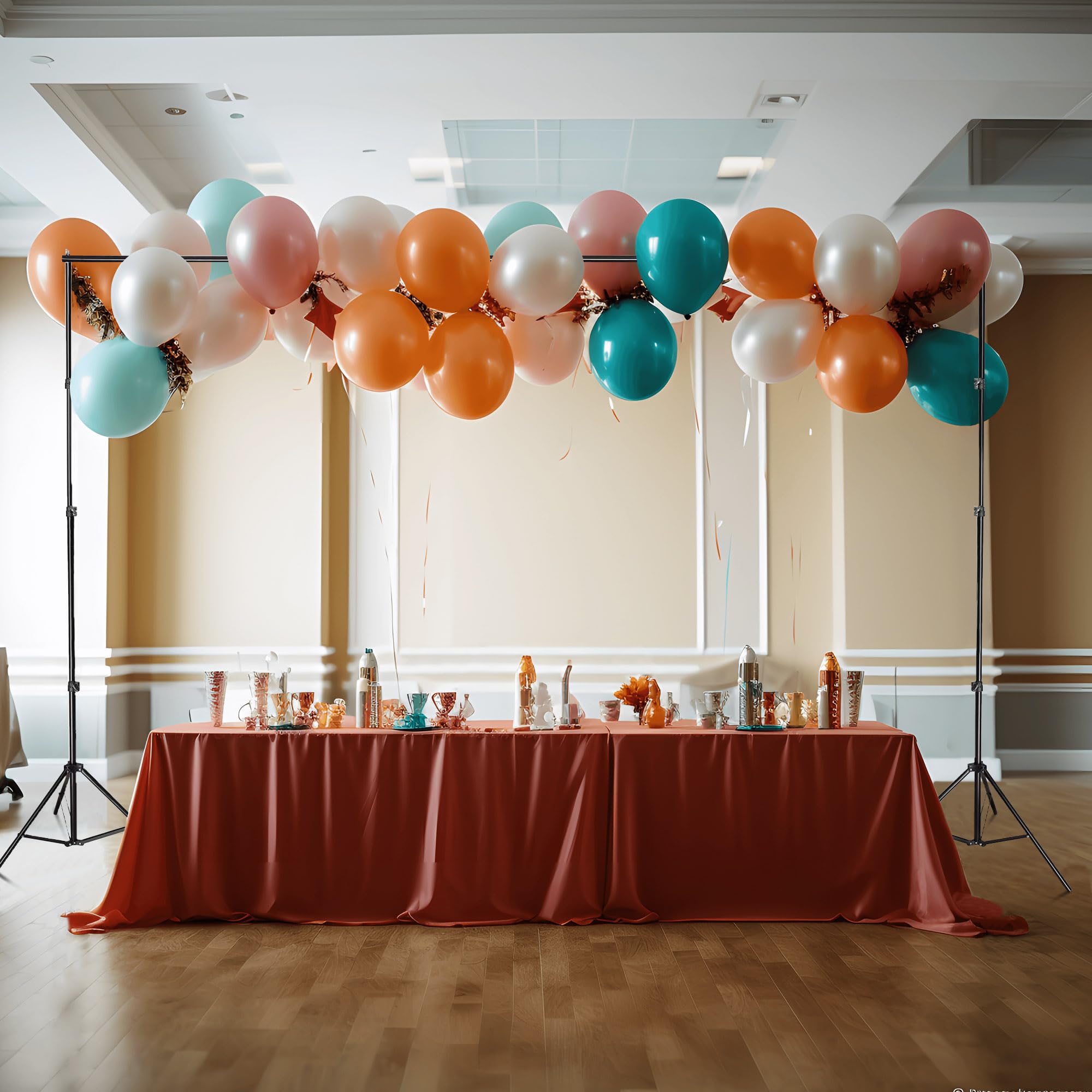 AW 8.5x10ft Backdrop Stand Support System with 4X Clamps 2X Clips 2X Sand Bags 1x Carry Bag for Parties Events Photography