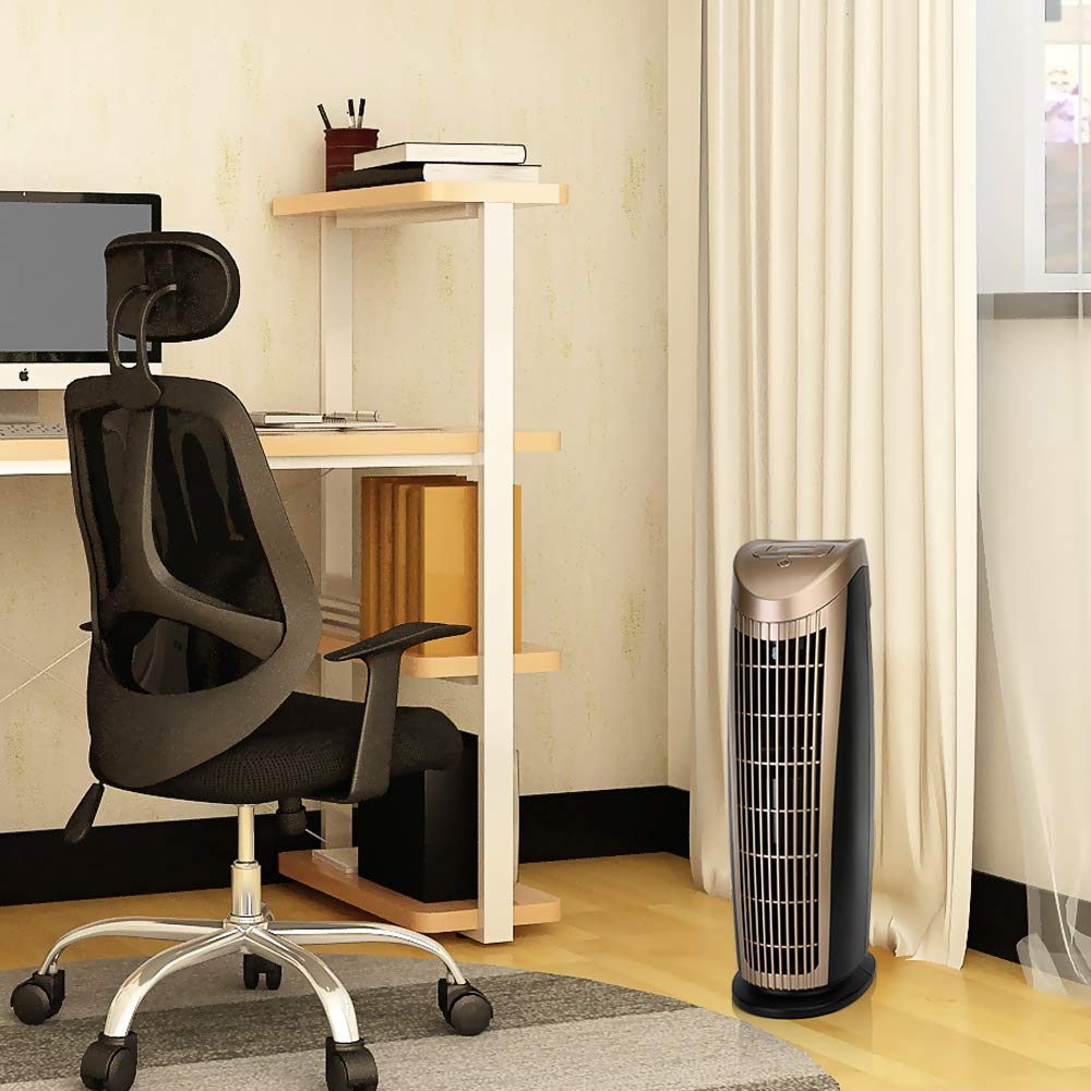 Alen T500 Air Purifier, Quiet Air Flow for Large Rooms, 500 SqFt, Portable Air Cleaner for Allergens, Dust, Mold, Pet Odors, Bacteria, in Black