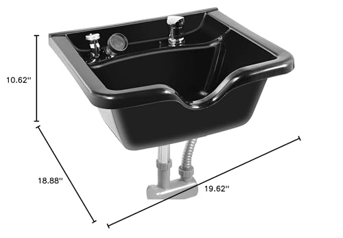 TOPSALON Beauty Salon Shampoo ABS Plastic Bowl Sink Hair Cut UPC Certified