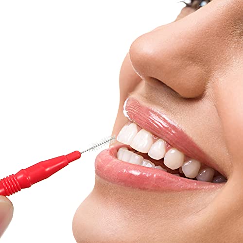 Boao 250 Pcs Flossers Braces Brush Interdental Brush Teeth Soft Dental Picks Tooth Floss Interdental Brush Refill Dental Flosser Toothpick Cleaners Tooth Cleaning Dental Tool