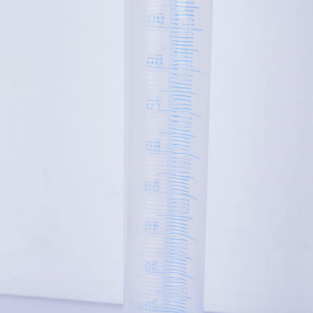 2pcs 100ml Plastic Graduated Cylinder Transparent Measuring Cylinder Set Measuring Test Tube Clear Graduated Cylinder with Double Sided Markings