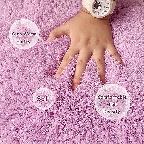 12x12 Inch Interlocking Carpet Tiles,30 Pieces Plush Foam Floor Mat, Keep Warm,Non-Slip,Bedroom,Playroom,Parlor,30 Sq.ft.(Color:Purple)