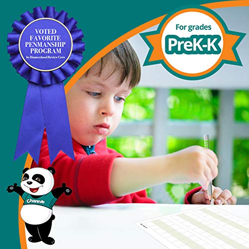 Channie’s All-In-One Visual Handwriting & Math Workbook Set for Pre-Kindergarten - 1st Grade Elementary School Students (5 Pack)