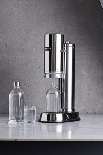 aarke Carbonator Pro Premium Carbonator/Sparkling & Seltzer Water Maker with Glass Bottle - Stainless Steel