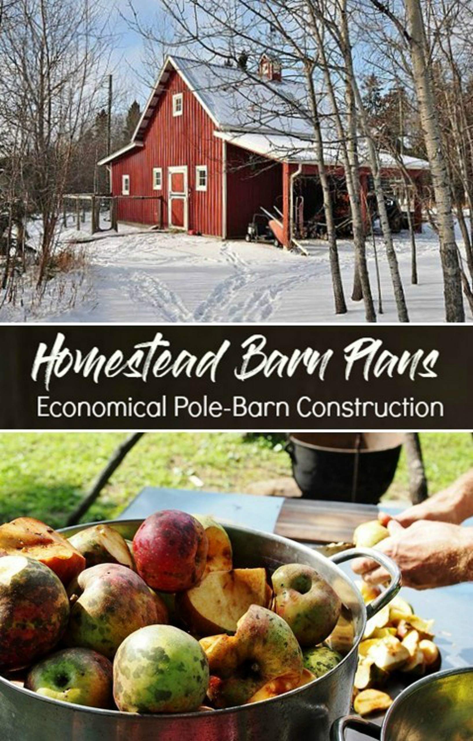 27 Small Farm Barn Designs - Twenty-Seven Optional Layouts - Complete Pole-Barn Building Plans (B11)