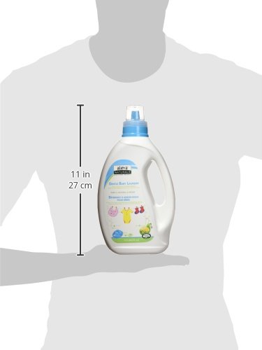 Aleva Naturals Gentle Baby Laundry, Effective Plant based Formula, Laundry Liquid, Fragrance Free, Tough on Stains and Dirt, Sensitive Skin friendly (40 Loads) - 40 fl. oz, 1.2 L