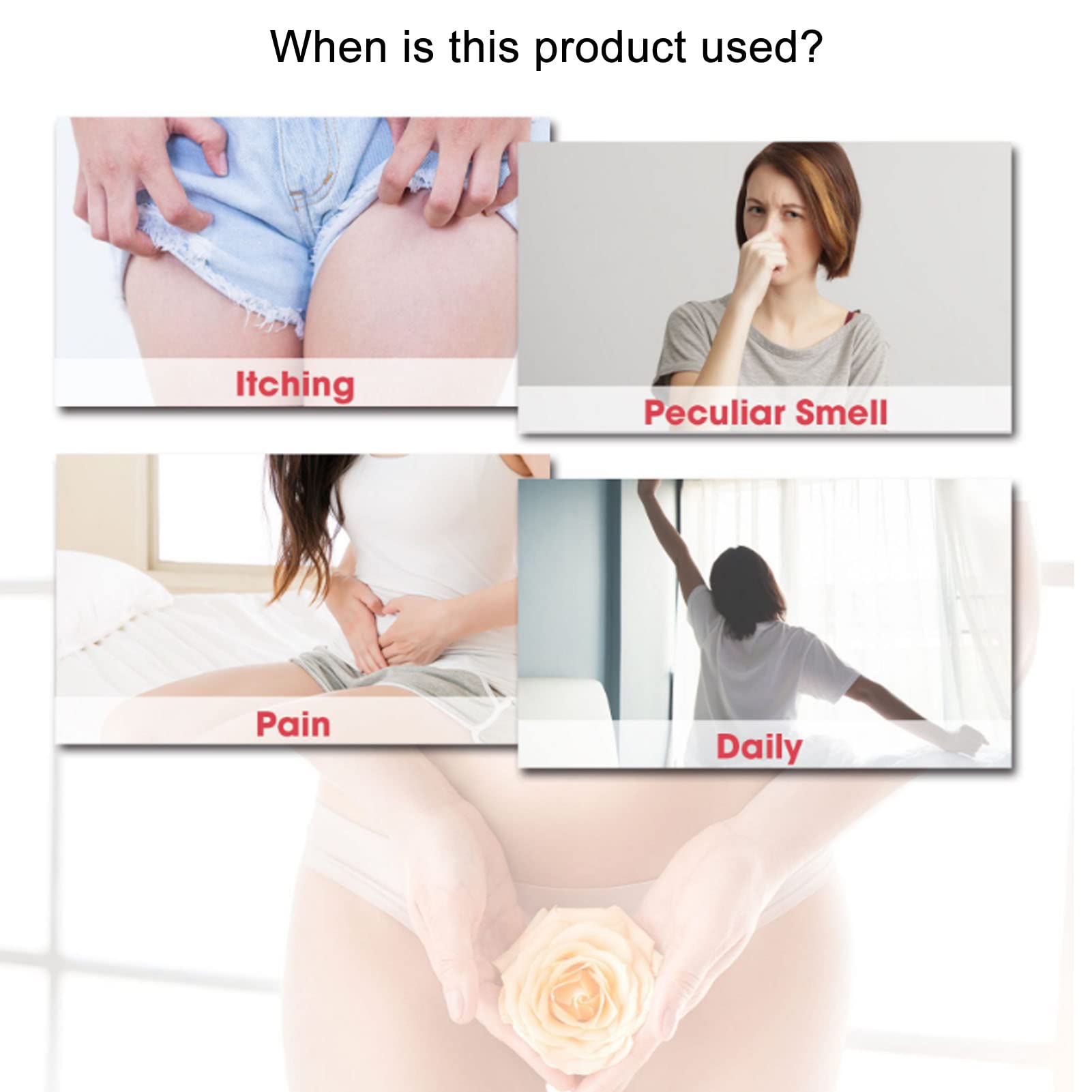 100pcs Feminine PH Test Strips, Bacterial Vaginosis Test for Women, Vaginal PH Test Strips, PH Balance Test Strips Women BV Test Kit at Home