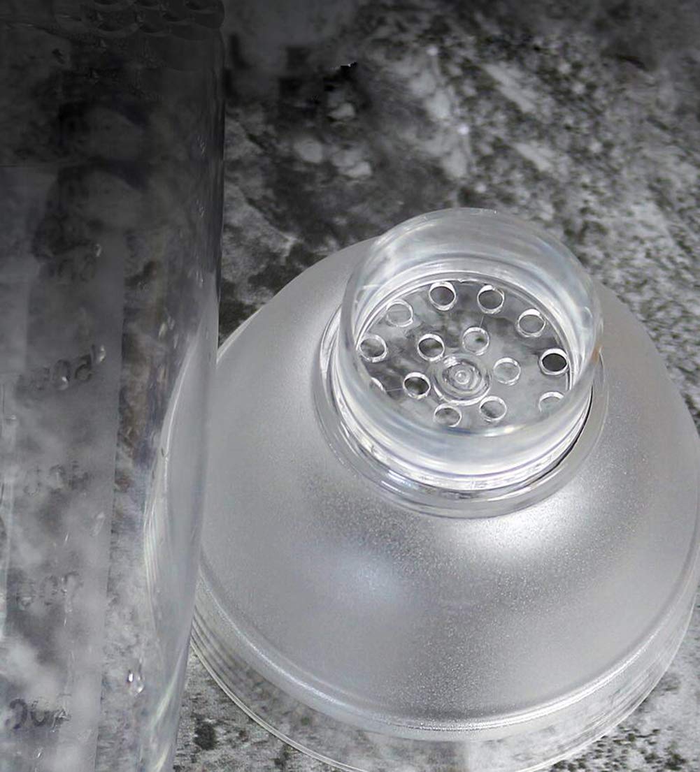 1PC 700CC/24oz Empty Professional Clear Plstic Resin Cocktail Shaker with Scale and Strainer Top Drink Wine Tea Mixer Shaker Cup Bottle for Bar Party Home Use