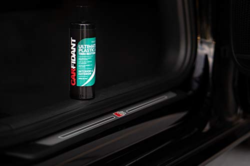 Carfidant Trim & Plastic Restorer - Restores Faded and Dull Plastic, Rubber, Vinyl Back to Black! Protectant and Sealant from UV & Dirt - Easy to Apply!…