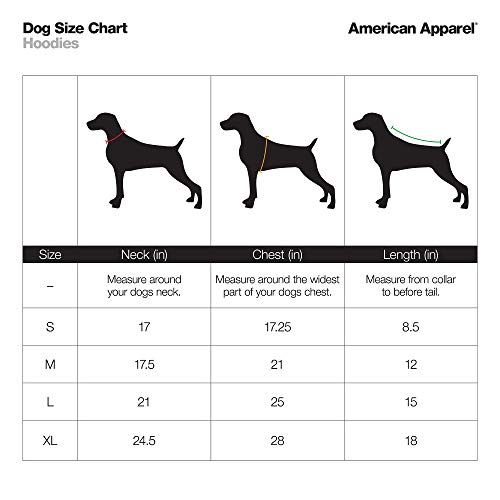 American Apparel Unisex Flex Fleece Dog Zip Hoodie, Large
