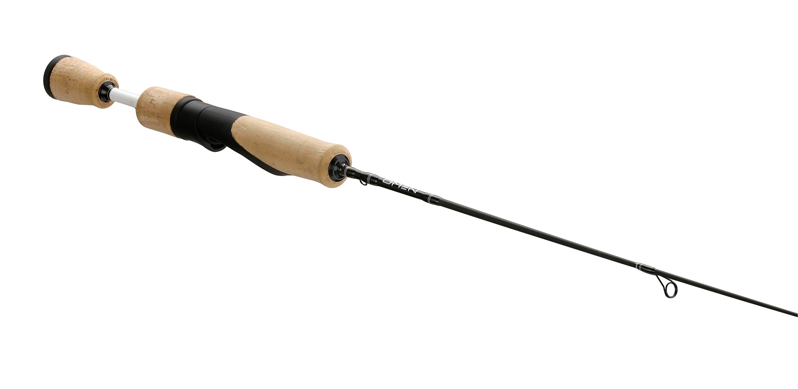 13 FISHING - Omen Ice Rod - 36" MH (Medium Heavy) - Solid Carbon Blank - Split Grip Handle - OBI-36MH-SG , Black