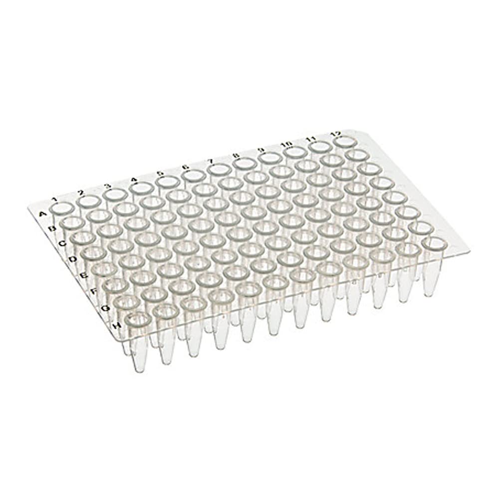 labForce 3400C00-520LF Amplifyt 96-Well PCR Plates, Non-Skirted, Cuttable, Clear, Pack of 10