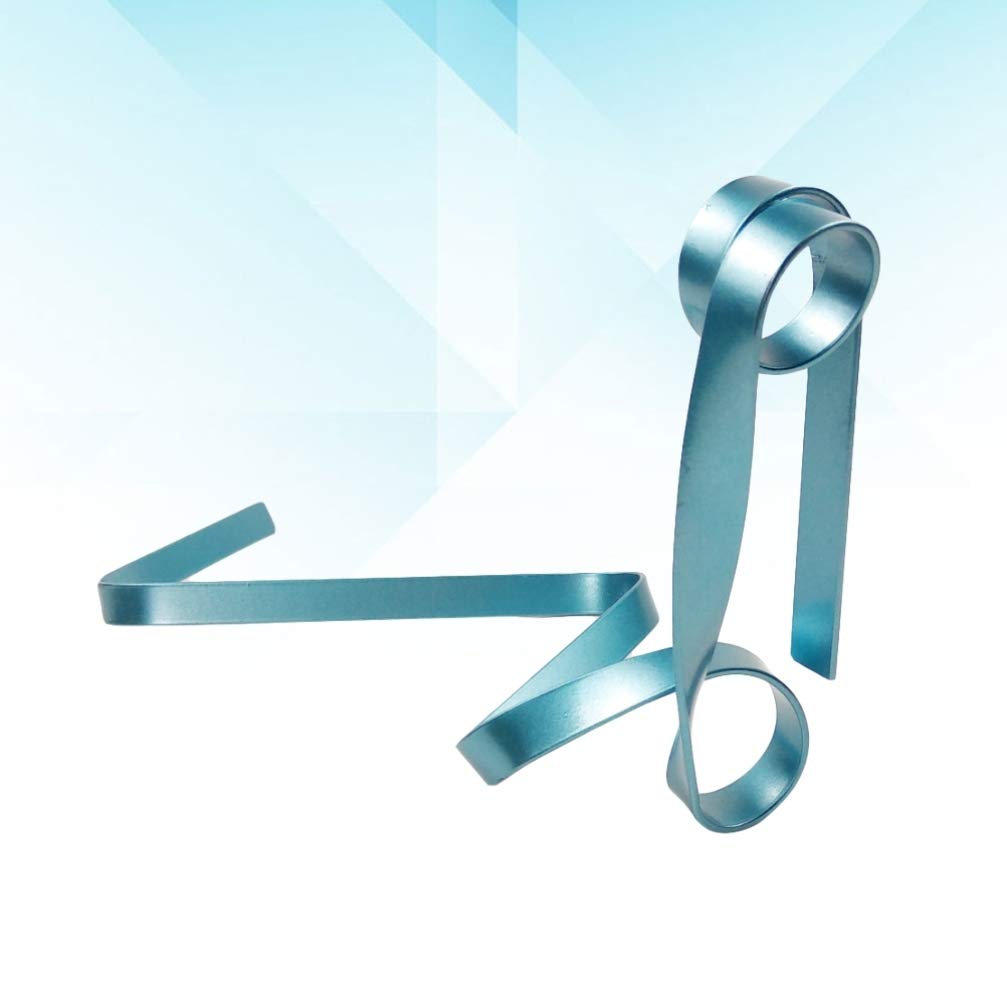 1pc Iron Decoration Rack Suspension Holder Decorative Home Bracket Floating Bottle for Ribbon Wine Novelty Suspended Office Rope Stand Table Silk Sky-blue