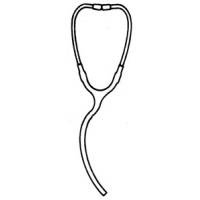 ADC Binaural/Tubing, Stainless, Black 603-05BK