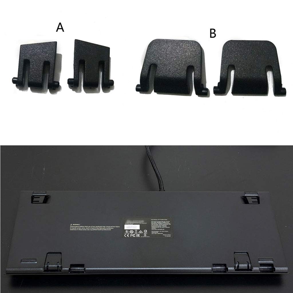 S-YUWEN 2Pcs Replacement Keyboard Bracket Foot Stand Plastic Leg Stand for Corsair K65 K70 K63 K95 K70 LUX RGB Mechanical Gaming Keyboard Repair Parts, one size