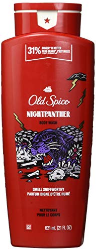 Old Spice Body Wash for Men, Nightpanther, Long Lasting Lather, 21 Fl Oz, 5.476 Lb