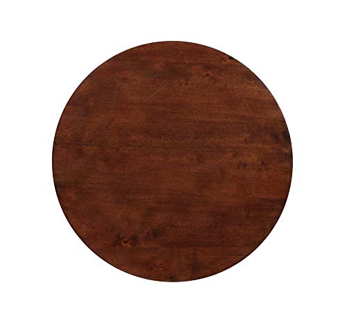 Convenience Concepts American Heritage Round Coffee Table with Shelf, Espresso