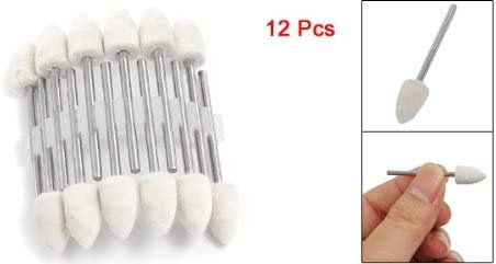 JDYYICZ Mandrel Mounted White Conical Felt Point Polishing Tool