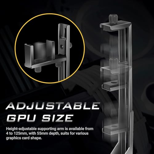 Antec GPU Support Bracket, Graphics Card GPU Brace Support Video Card Sag Holder Holster Bracket (Black)