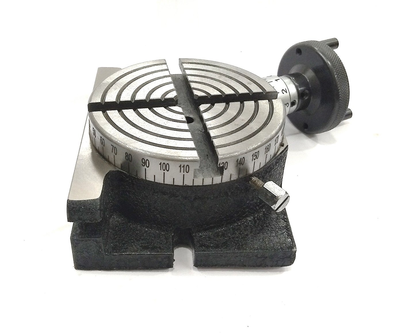 4" Inches (100mm) 4 slots regular Rotary Table +70 mm 4 Jaw Independent Chuck+ Back Plate+ Fixings
