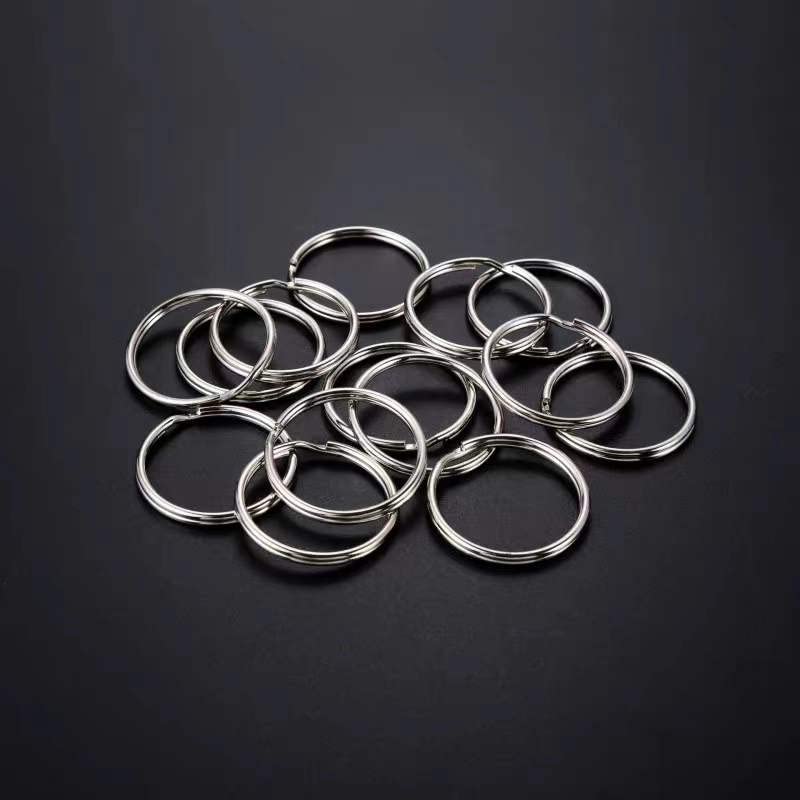 100PCS Split Key Rings Bulk for Keychain and Crafts Keychain Rings (Silver 25mm)