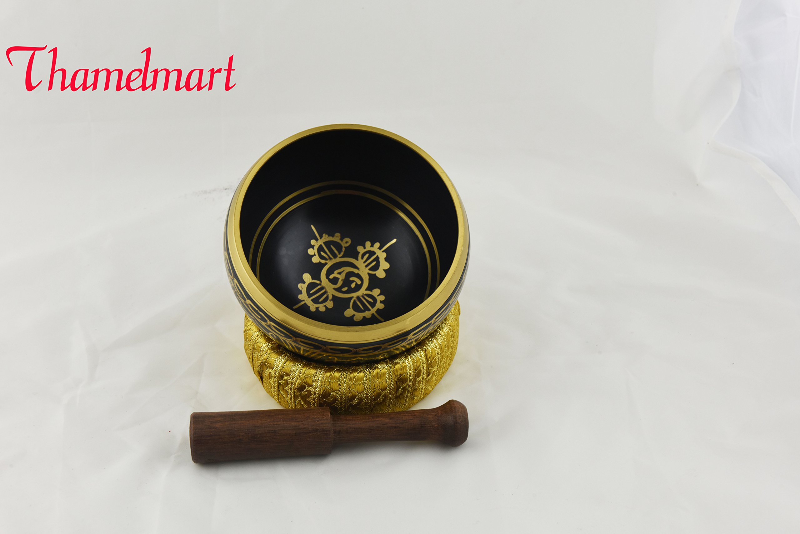 4" Tibetan Meditation Om Mani Padme Hum Peace Singing Bowl With Mallet