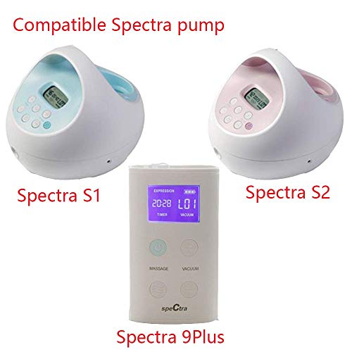 BabyValley New Version Backflow Adapter for Spectra S1, Spectra S2, Spectra 9 Plus Pump to Use with Medela Breastshield Parts; Connects Between Medela Flange and Spectra Backflow Protector (yellow6)