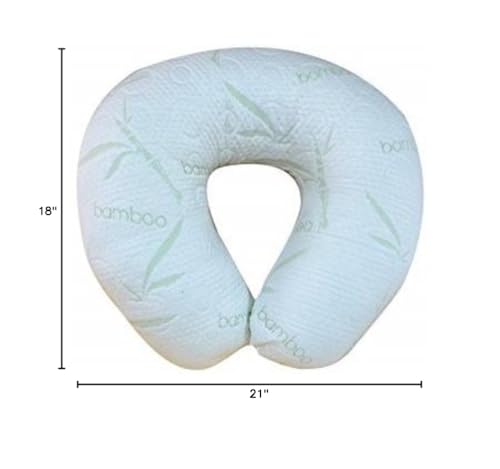 All American Collection Comfortable Soft Plush Light Polyester Bamboo Nursing Travel Pillow for Mom Baby Toddler
