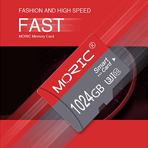 1TB Micro SD Card with Adapter 1024GB Memory Card for Smarphone/Computer Game Console/Dash Cam/Surveillance/Drone