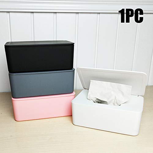Wet Wipes Storage Box/Wipes Dispenser, Wipes Holder Container Tissue Storage Box with Lid Wipes Dispenser for Vanity, Countertops, Desk, Office, Dorm