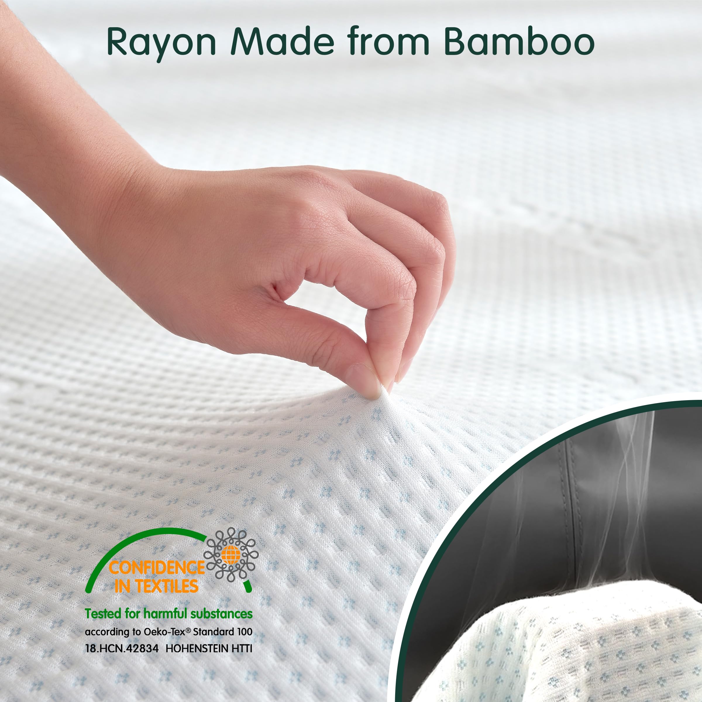 2 Inch Mattress Topper Queen - Gel Memory Foam Mattress Topper with Removable Soft Cover, Cooling Bed Topper Ventilated High Density Mattress Pad, CertiPUR-US Certified