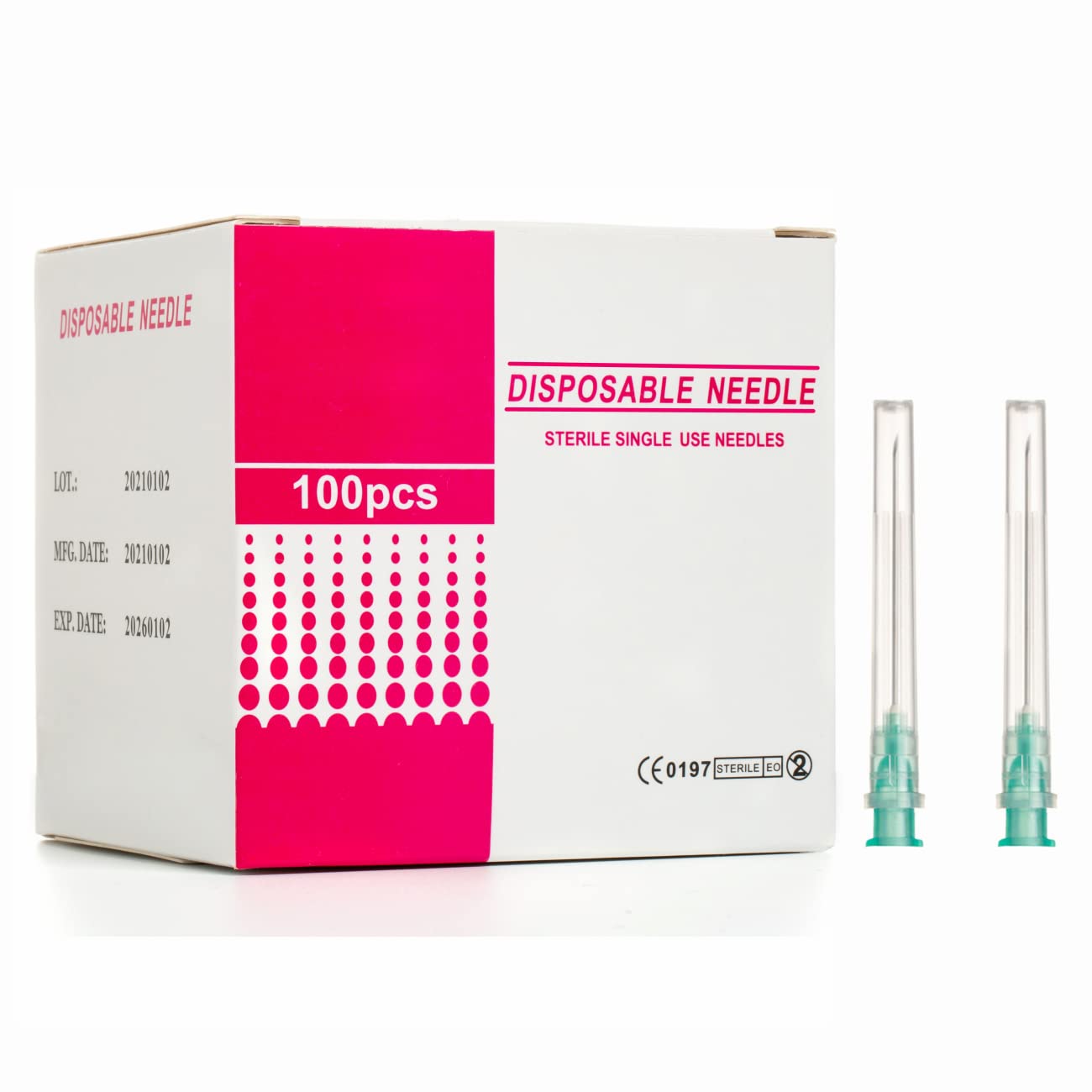 21G-1.5 Inch Disposable Dispensing Syringe Needle Pack of 100 (21-1.5inch)
