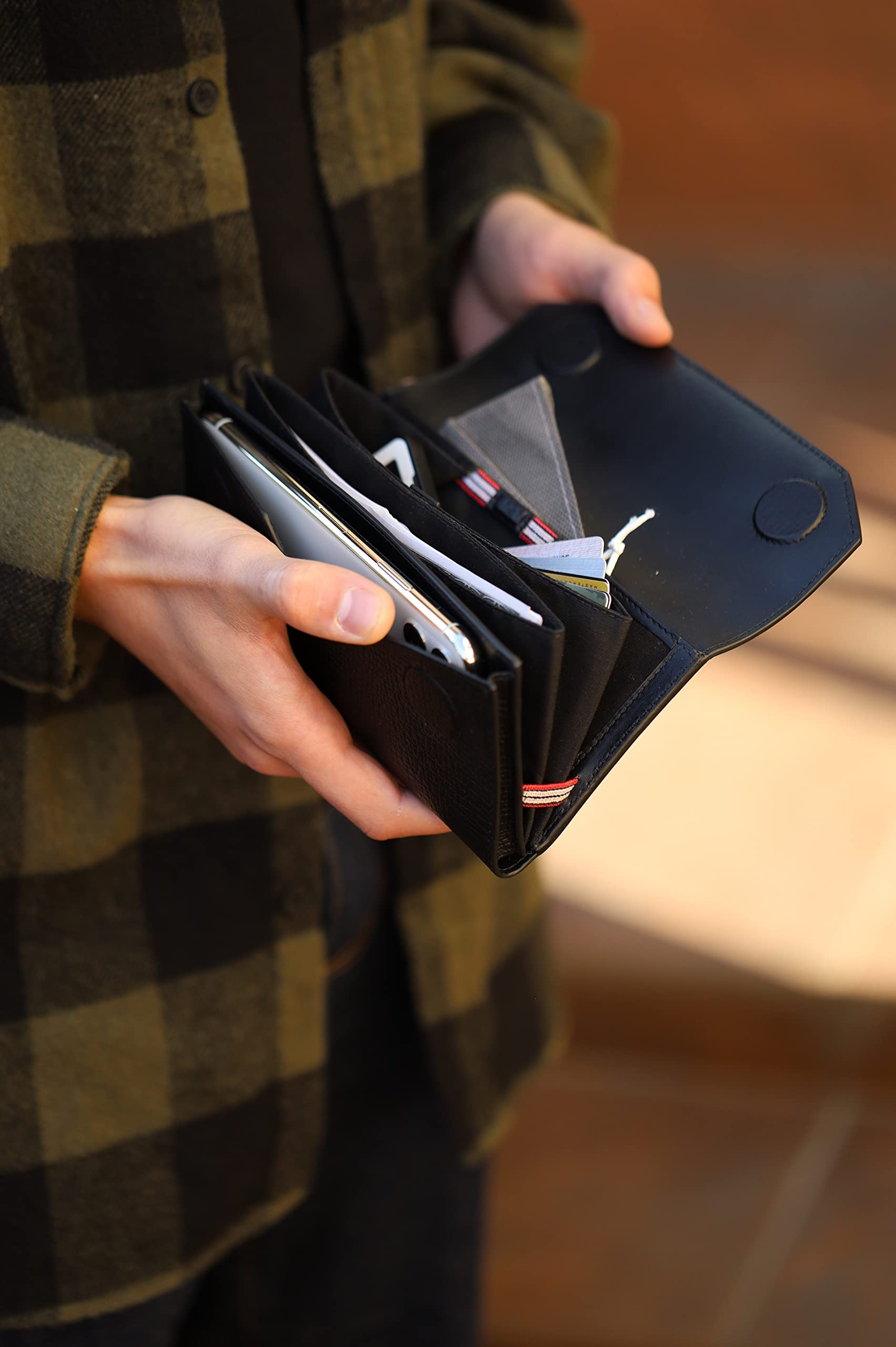 ALL IN ONE WALLET (BLACK, ALL IN ONE with Elastic)