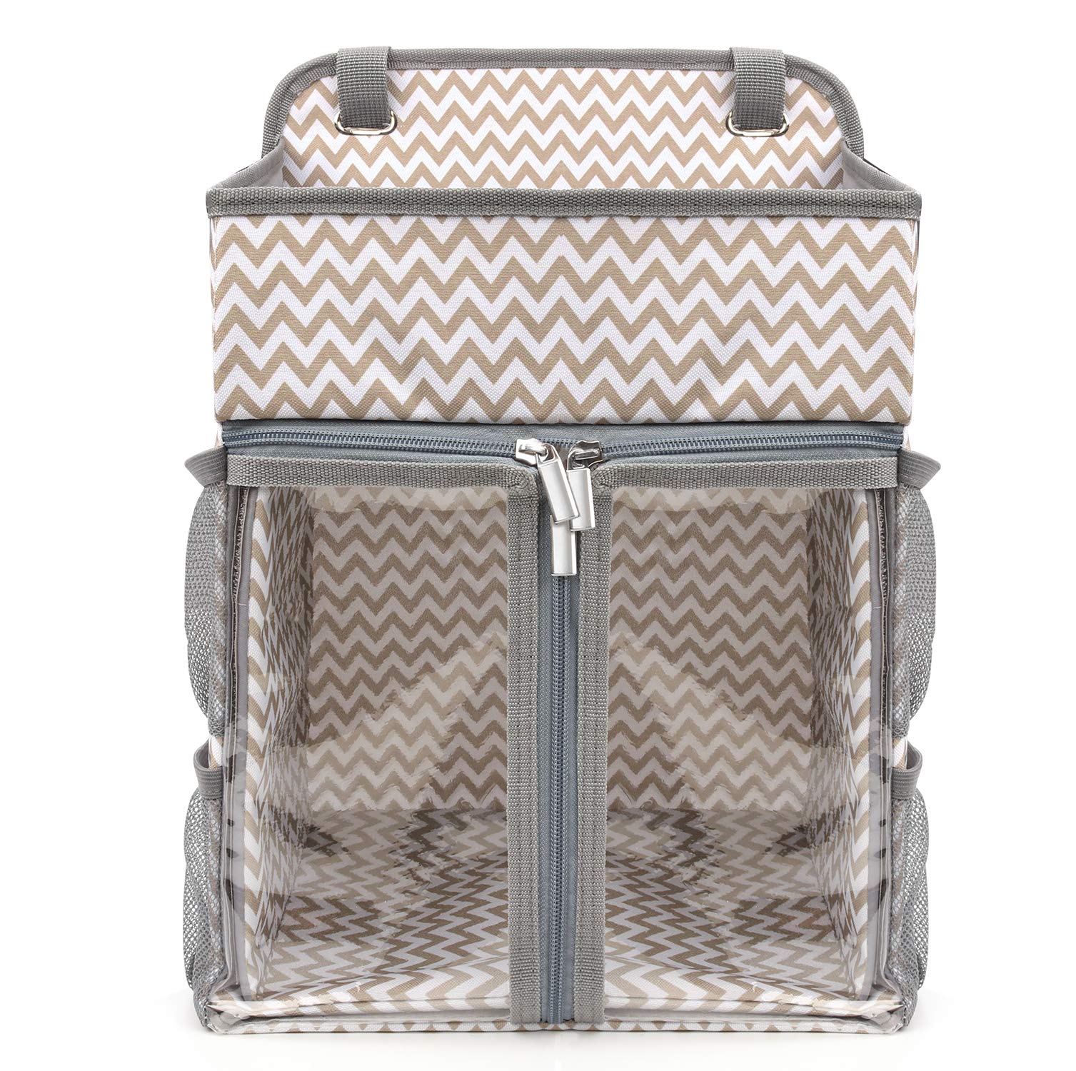 BAGLHER Hanging Diaper Organizer,Baby Diaper Organizer is Suitable for Hanging on Diaper Table,Nursery, and All Cribs.Baby Supplies Storage Diaper Rack,Diaper Stacker.