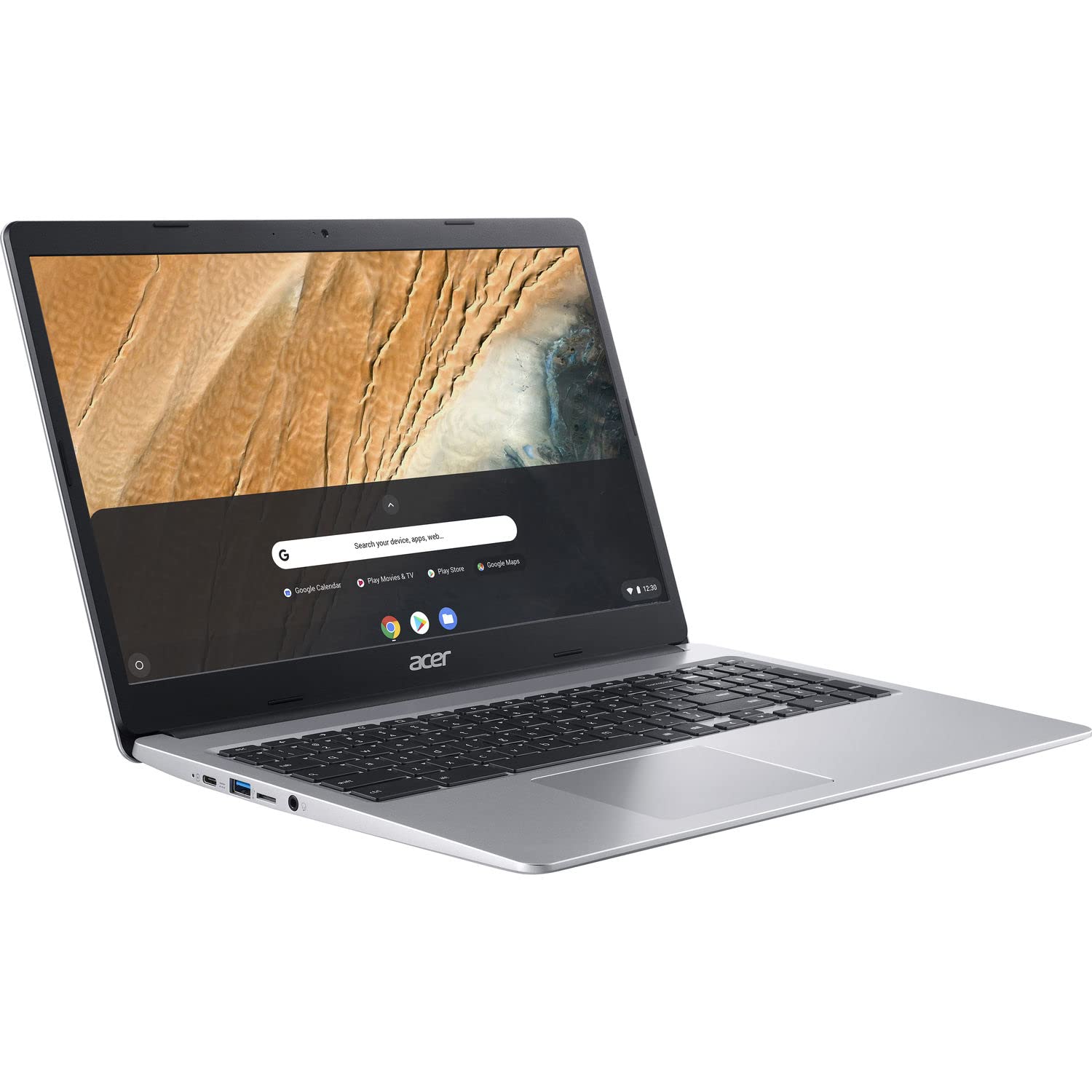 Acer Chromebook 315 Laptop Computer 15.6” HD Display Intel Celeron N4020 Processor(Up to 2.6GHz) 4GB RAM 32GB eMMC+128GB Card, Protective Sleeve, HD Webcam,WiFi,12+ Hours Battery,Chrome OS|TGCD bundle