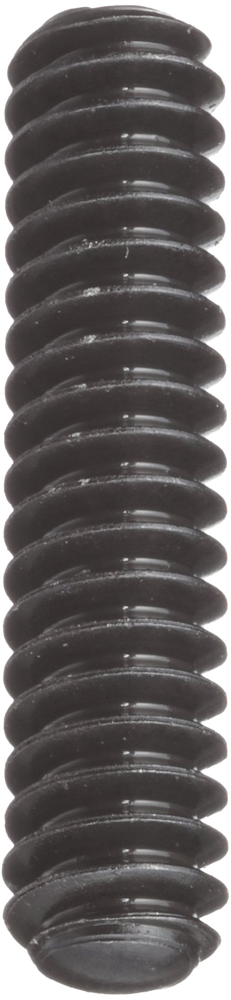 Alloy Steel Set Screw, Black Oxide Finish, Hex Socket Drive, Oval Point, Meets ASME B18.3/ASTM F912, 1/4" Length, #8-32 UNC Threads, Imported (Pack of 100)
