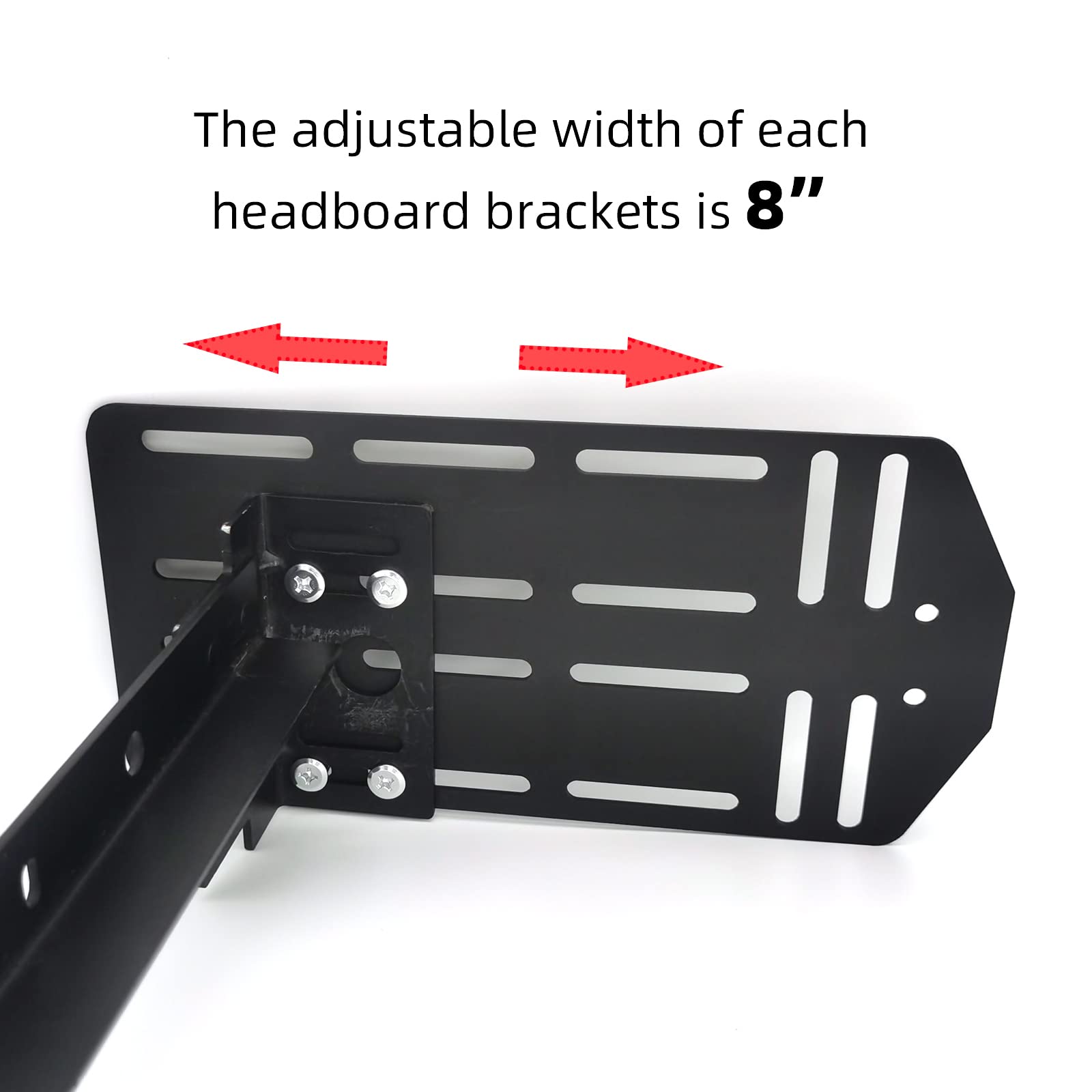 2 Pcs King Bed Headboard Attachment Bracket Modification Plate,Bed Frame Brackets Adapter Headboard Attachment Bracket Fit for Headboard Extra Heavy Duty