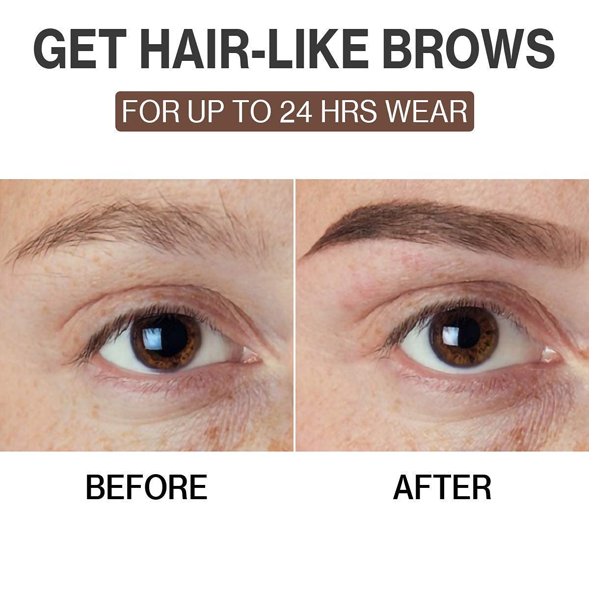 Eyebrow Pen - iMethod Upgrade Eyebrow TattooPen, Eyebrow Makeup, Long Lasting, Waterproof and Smudge-proof, Light Brown