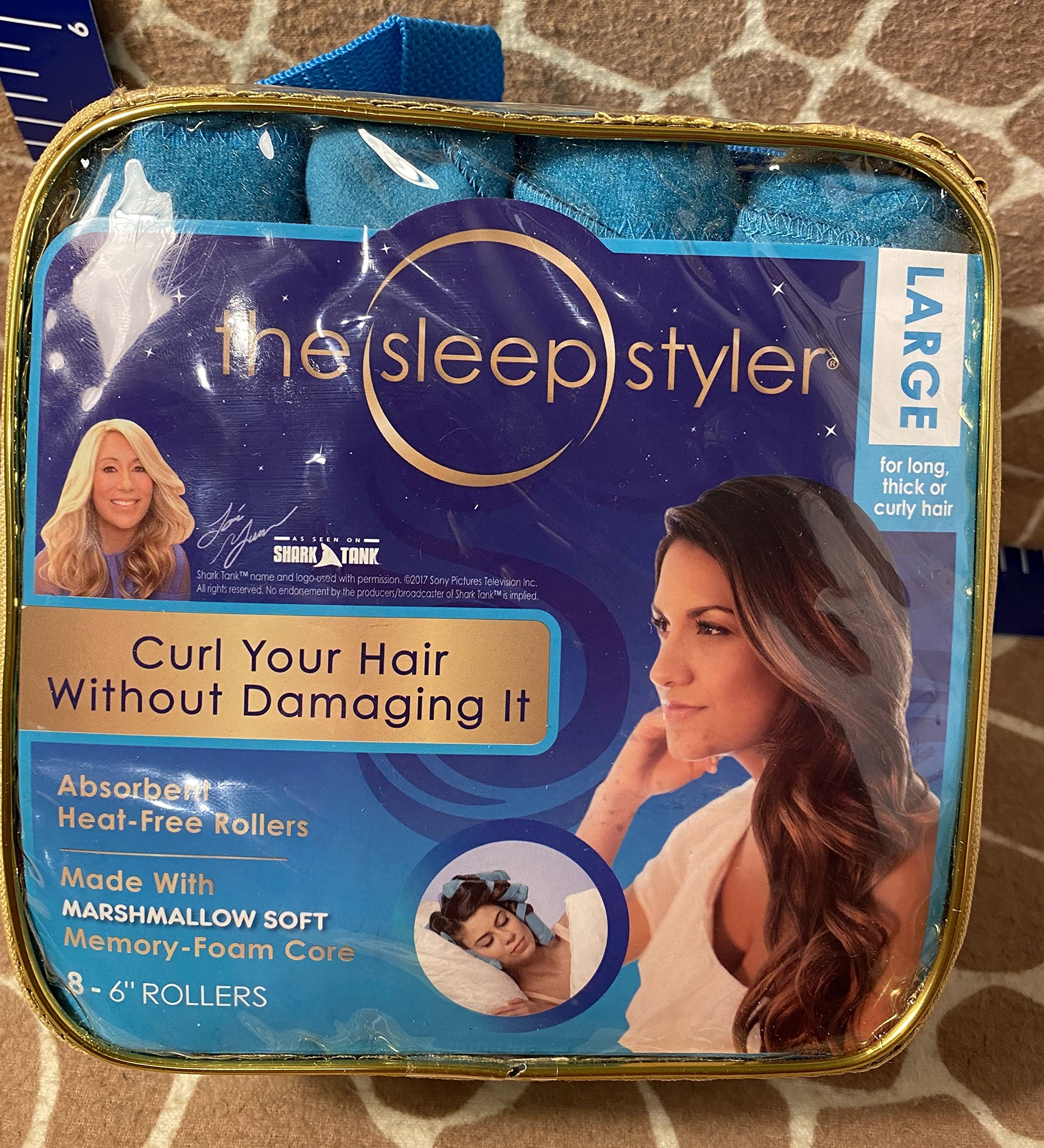 Allstar Innovations Sleep Styler: The heat-free Nighttime Hair Curlers for long, thick or curly hair, As Seen on Shark Tank, 6 Inch (Pack of 8)