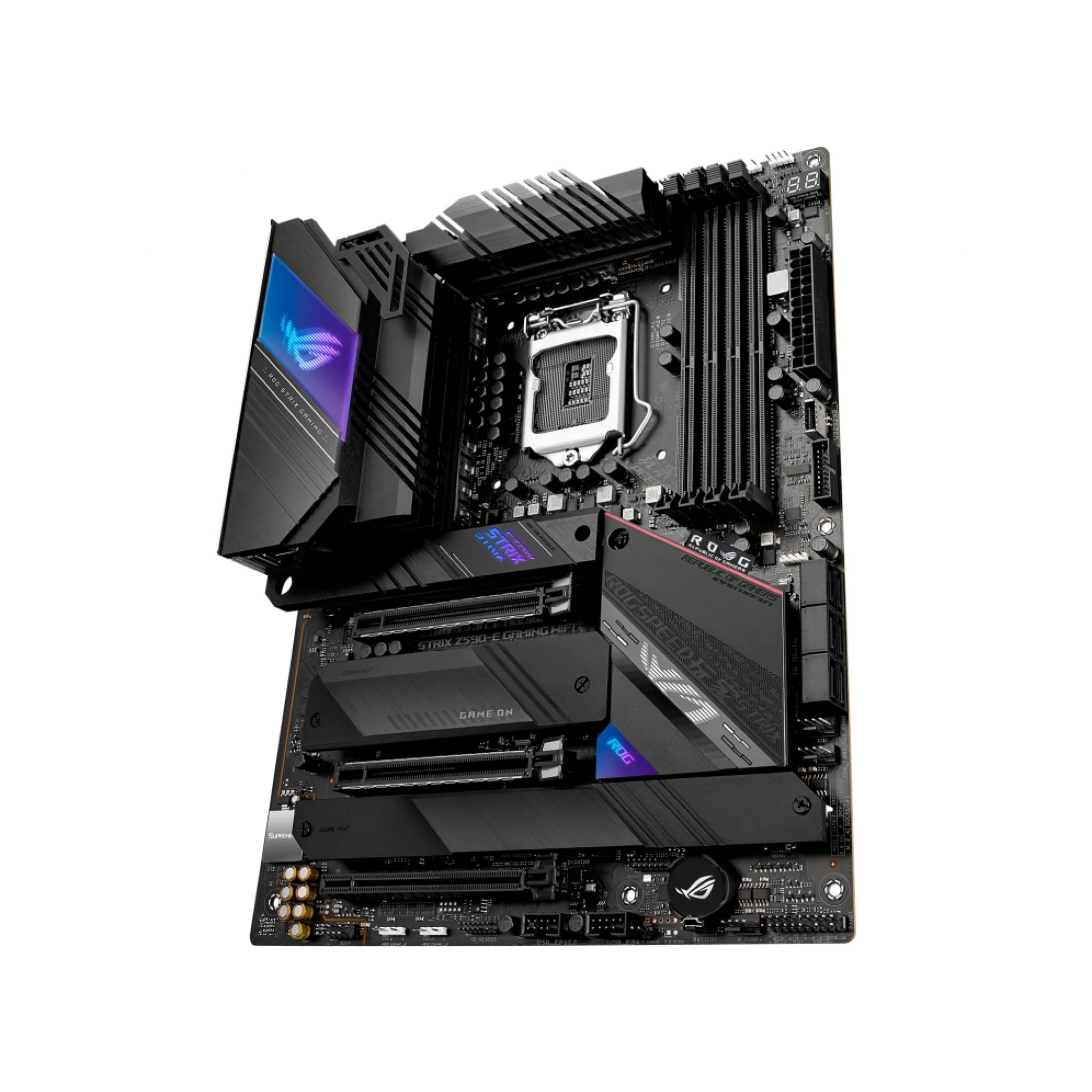 ROG Strix Z590-E Gaming WiFi 6E LGA 1200(Intel 11th/10th Gen) ATX Motherboard (PCIe 4.0, 14+2 Power Stages, DDR4 5333+, Dual Intel 2.5 Gb LAN,Thunderbolt 4, 4xM.2/NVMe SSD and Aura RGB) (Renewed)