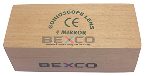 BEXCO 4 Mirror Black Gonioscope with Handle/Four Mirror Gonio Lenses