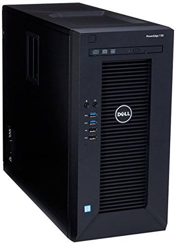 2017 Newest Dell PowerEdge T30 Tower Server System| Intel Xeon E3-1225 v5 3.3GHz Quad Core| 8GB RAM | 1TB HDD| DVD RW | No Operating System | Black