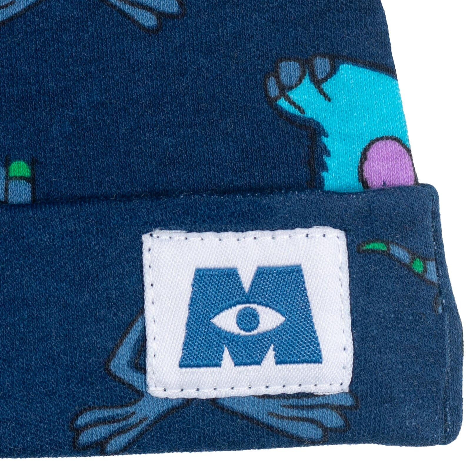 Disney Pixar Monsters Inc. Mike Newborn Baby Boys 3 Piece Outfit Set: Bodysuit Pants Hat Blue/Green 0-3 Months