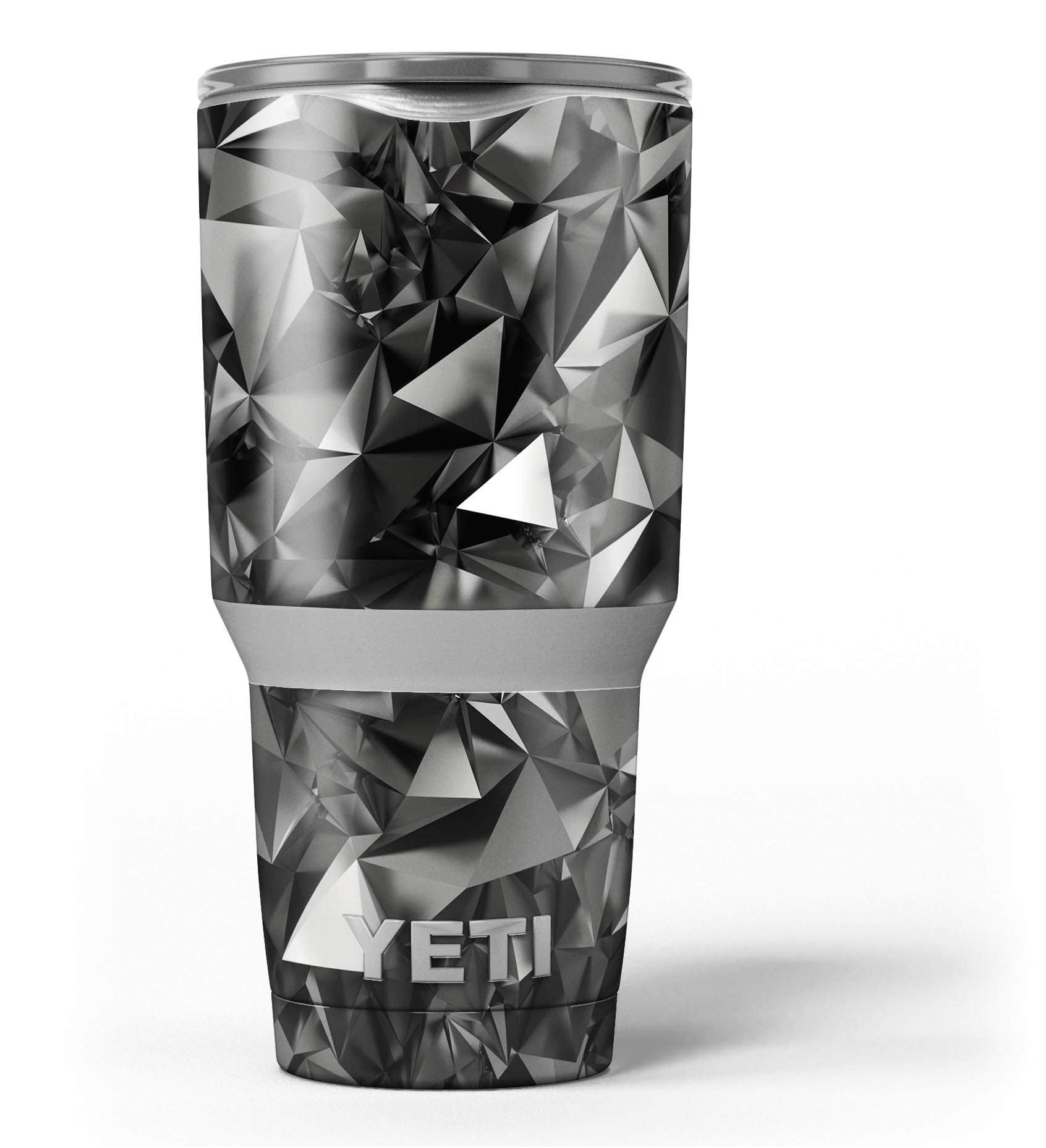 Design Skinz Black 3D Diamond Surface - Skin Decal Vinyl Wrap Kit Compatible with The Yeti Rambler Cooler Tumbler Cups
