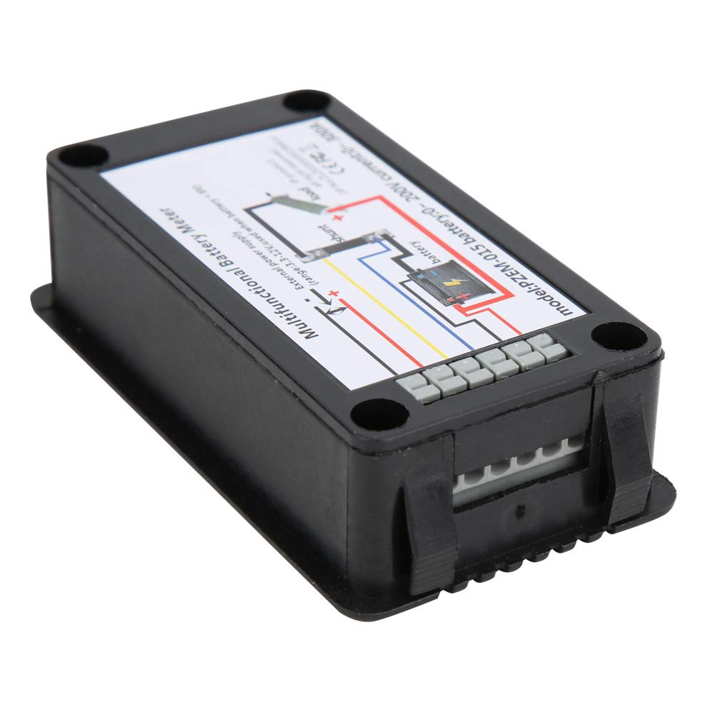 Electrical Battery Testers PZEM-015 Energy Meter Multifunctional Battery Meter Tester, 300A Shunt Battery Shunt Battery Monitor with Shunt, Voltage Power Energy Consumption Capacity Teste
