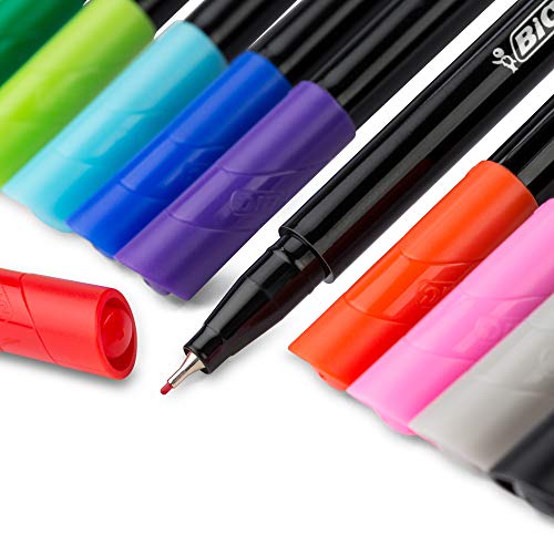 BIC 12 Intensity Fineliner Pen - Assorted Pack of 20
